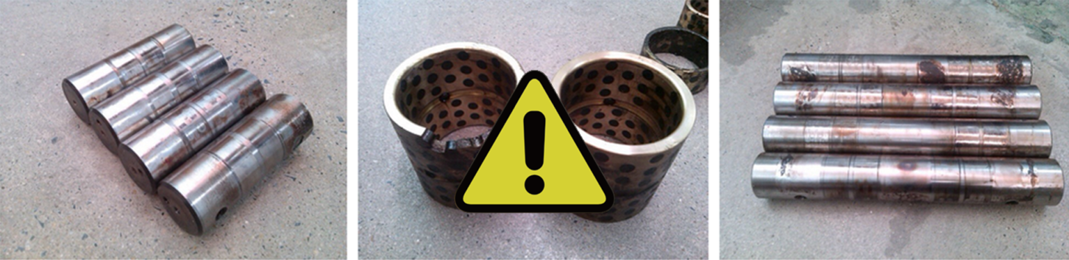 Practical examples of machine failures when using a non-genuine grease ...